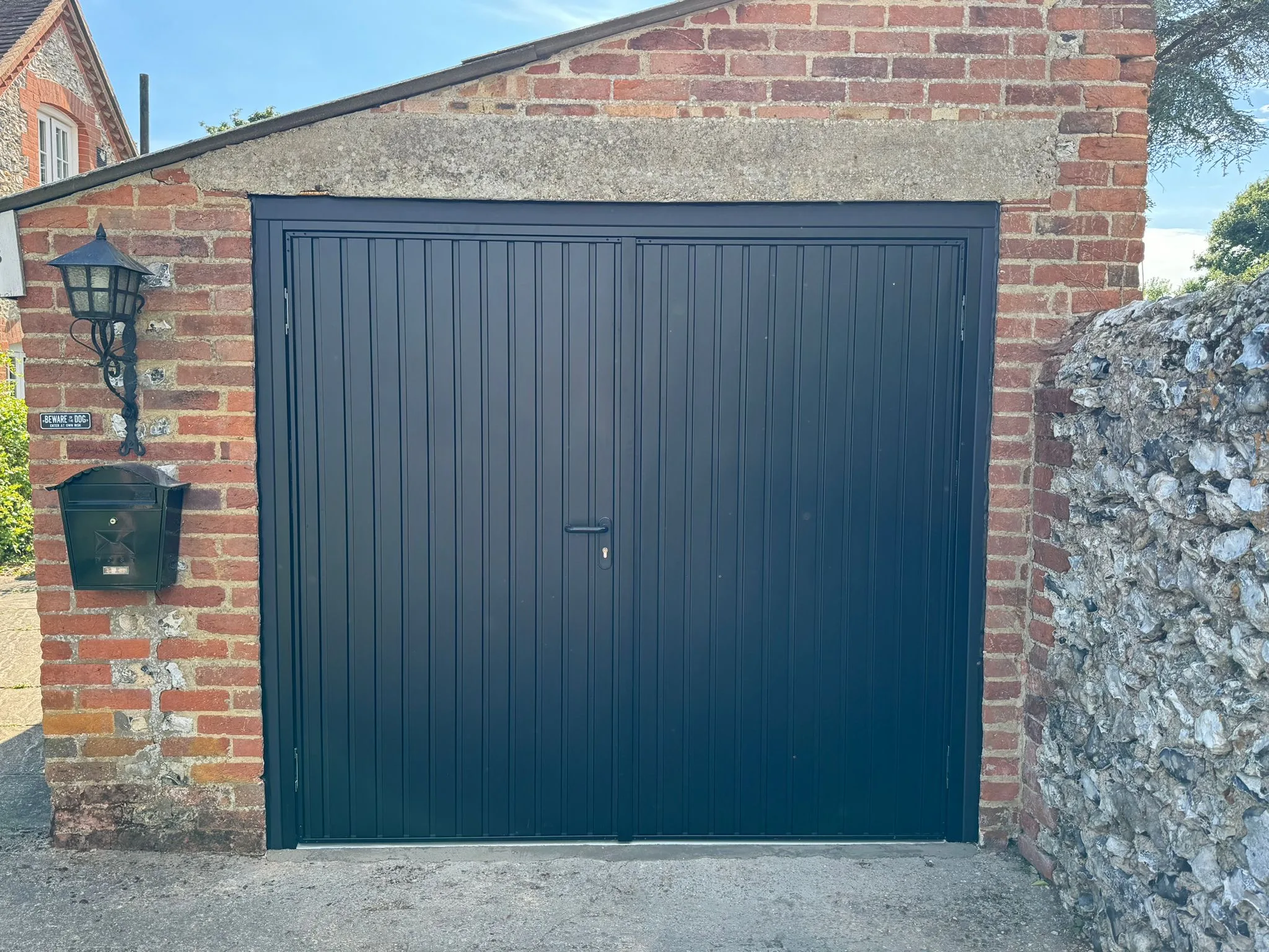 Garador Carlton Side Hinged Doors - Jet Black in Guildford - AGD Surrey LTD